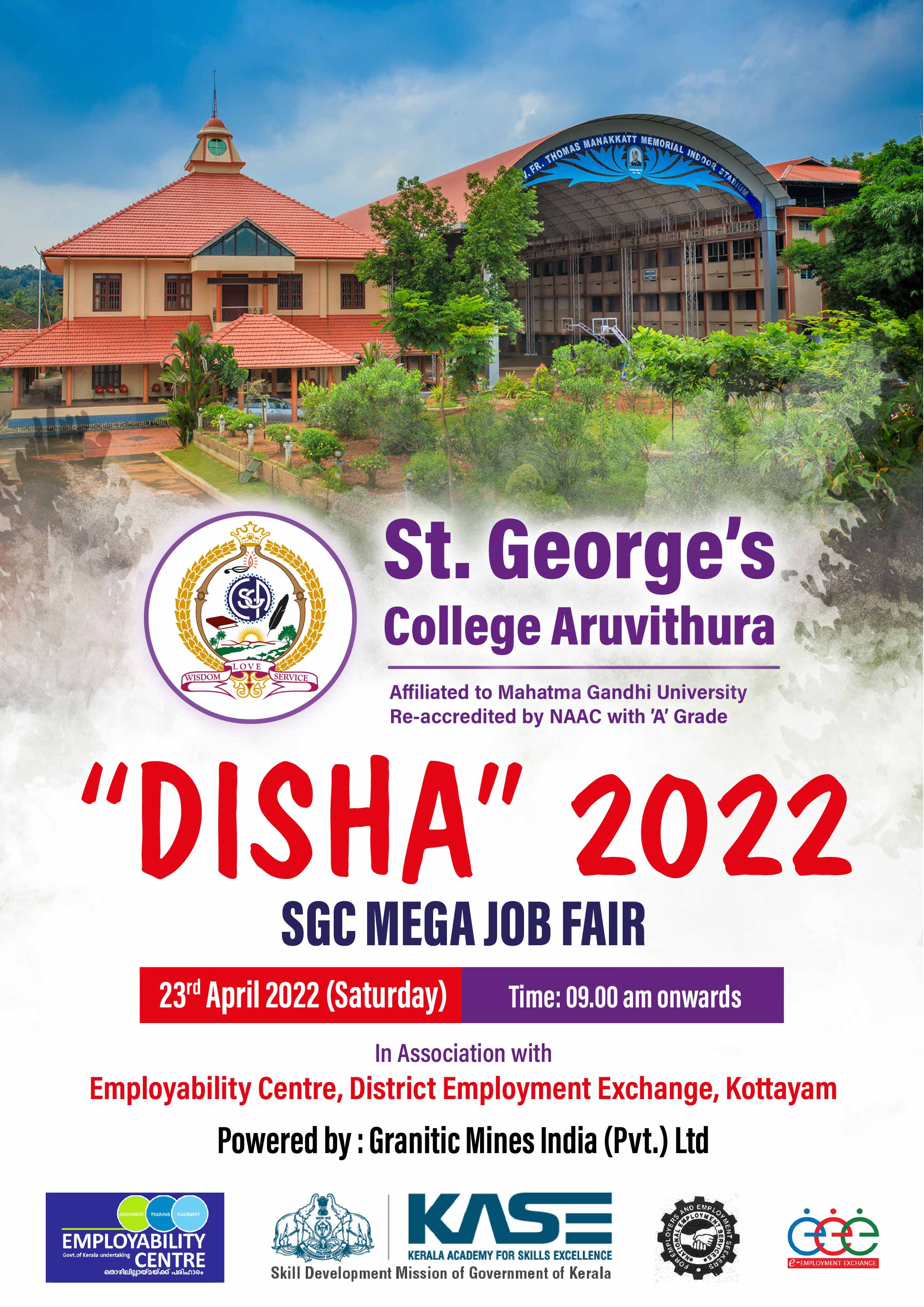 SGC MEGA JOB FAIR 2022 | St George's College, Aruvithura