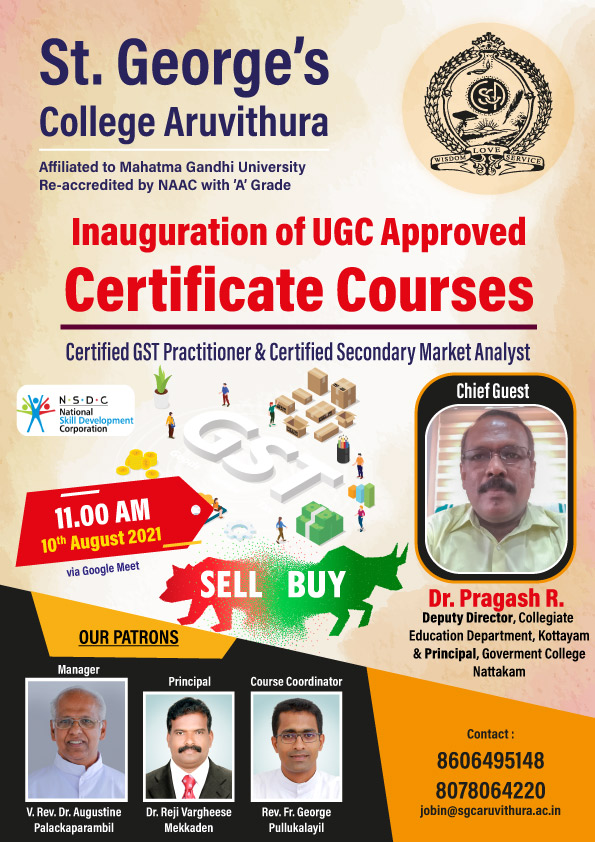 Inauguration of UGC Approved Certificate Courses | St George's College ...